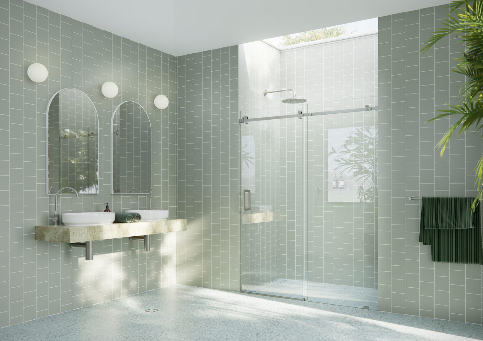 Astro - Shower Square Slider Door | GlassWarehouse.us