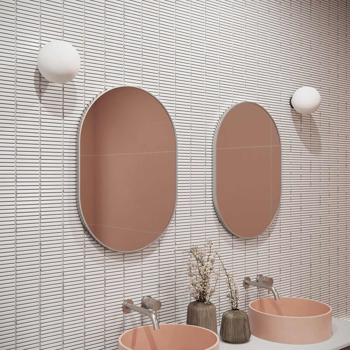 Inara - Steel Frame Pill Shape Mirror | GlassWarehouse.us