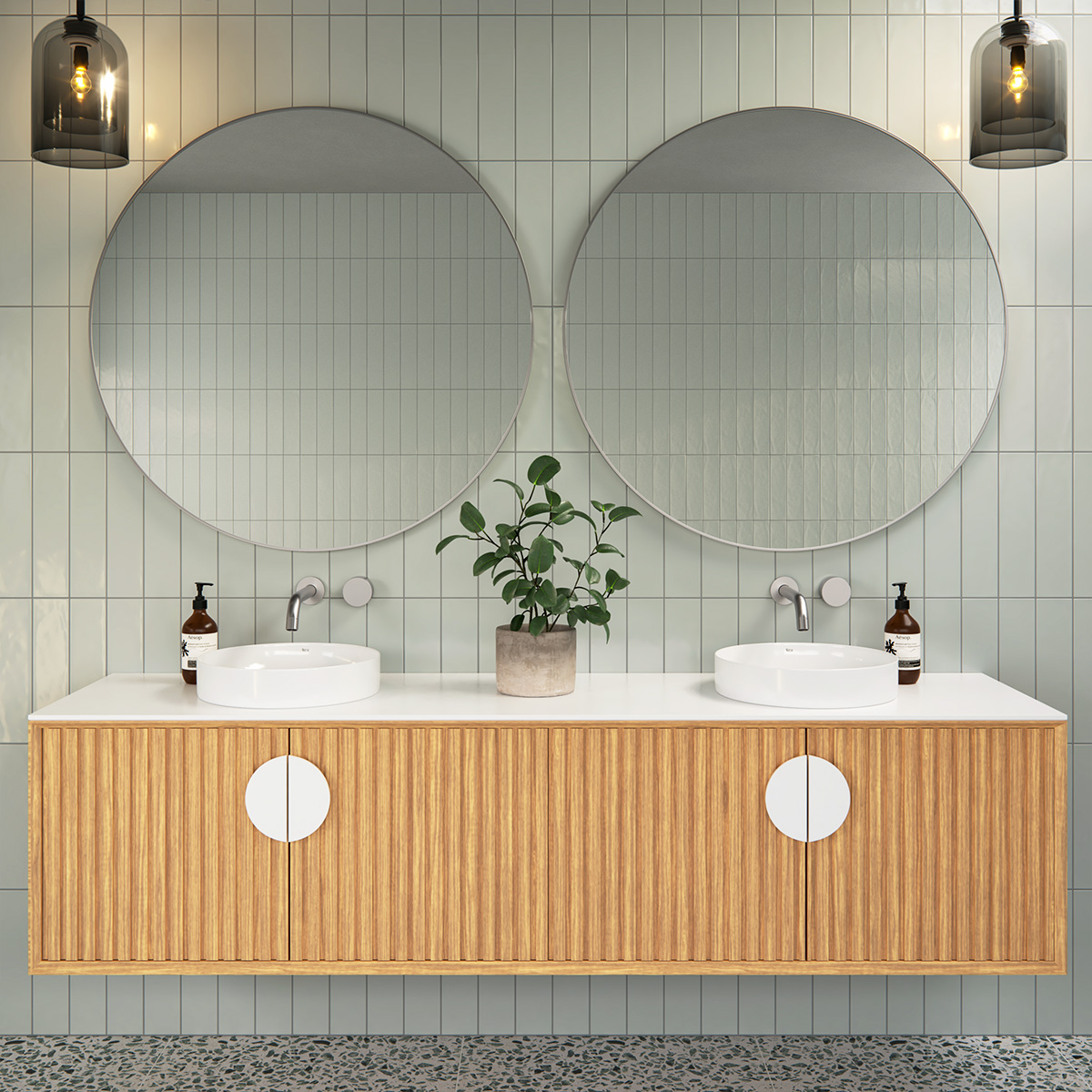 Leia - Steel Frame Round Shape Mirror | GlassWarehouse.us