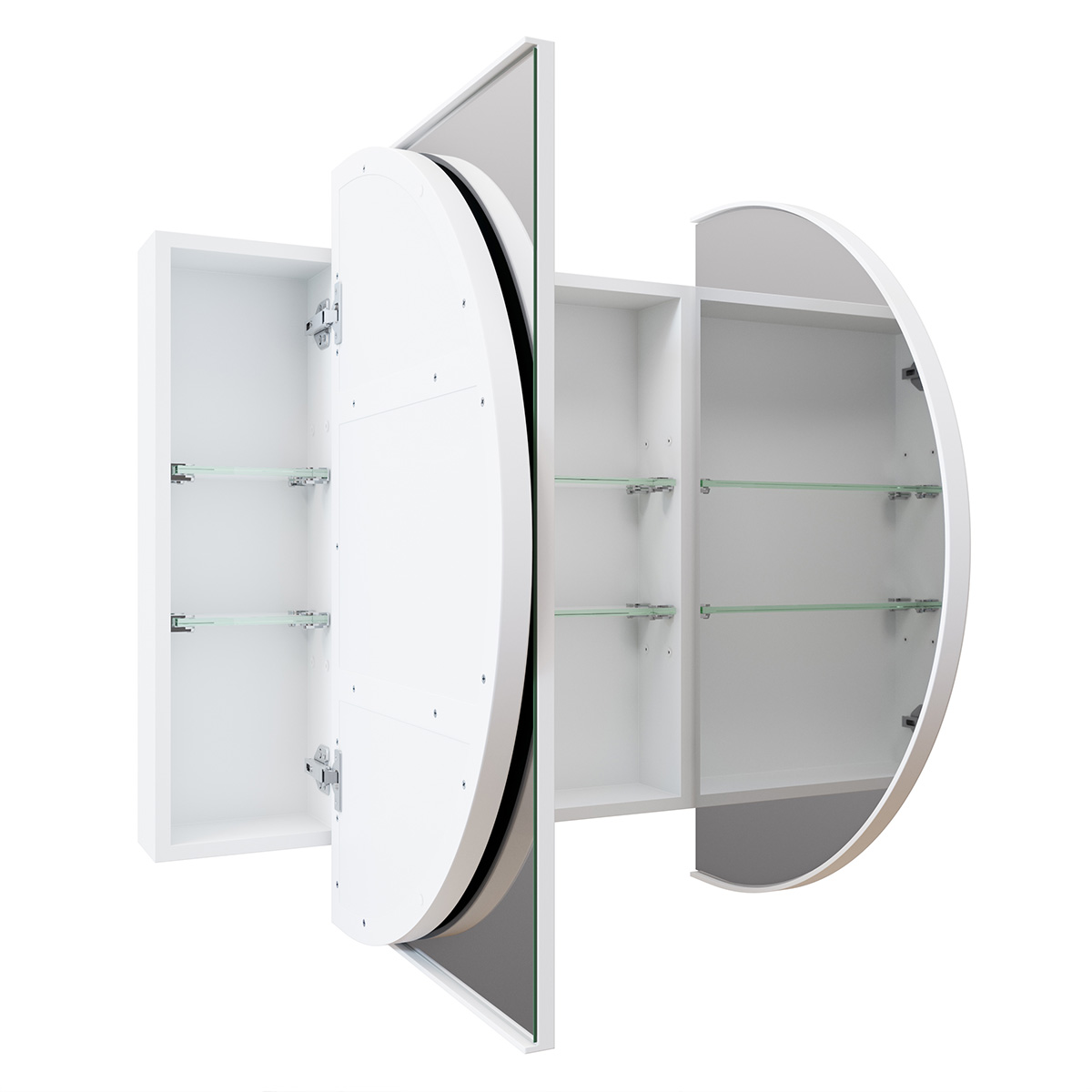 Nia - Steel Frame Pill Medicine Cabinet | GlassWarehouse.us