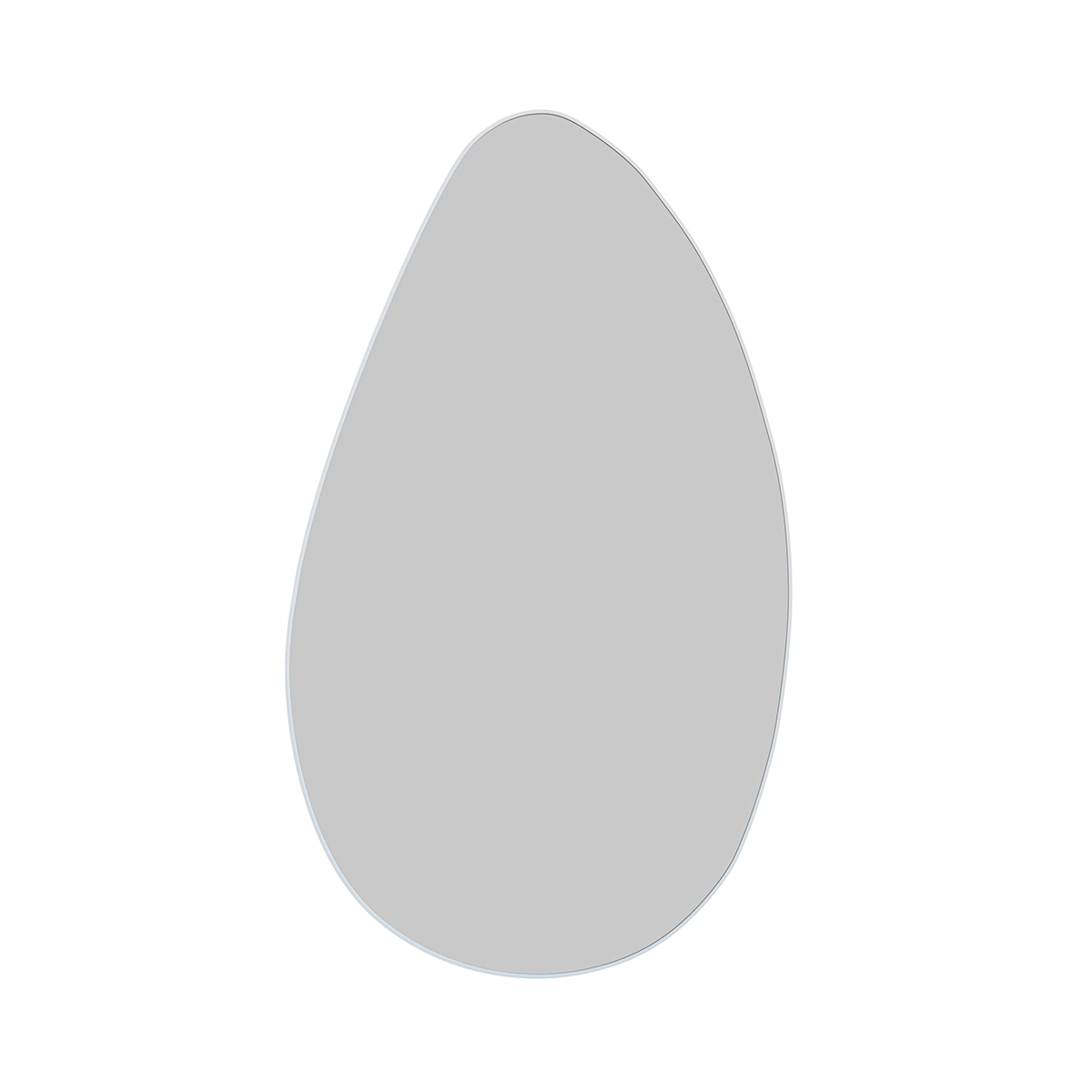 Starla Steel Frame Pebble Shape Mirror