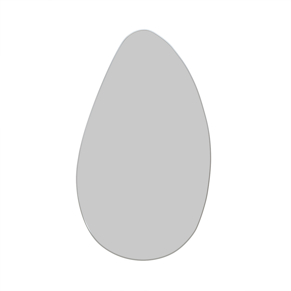 Starla - Steel Frame Pebble Shape Mirror - GlassWarehouse.us