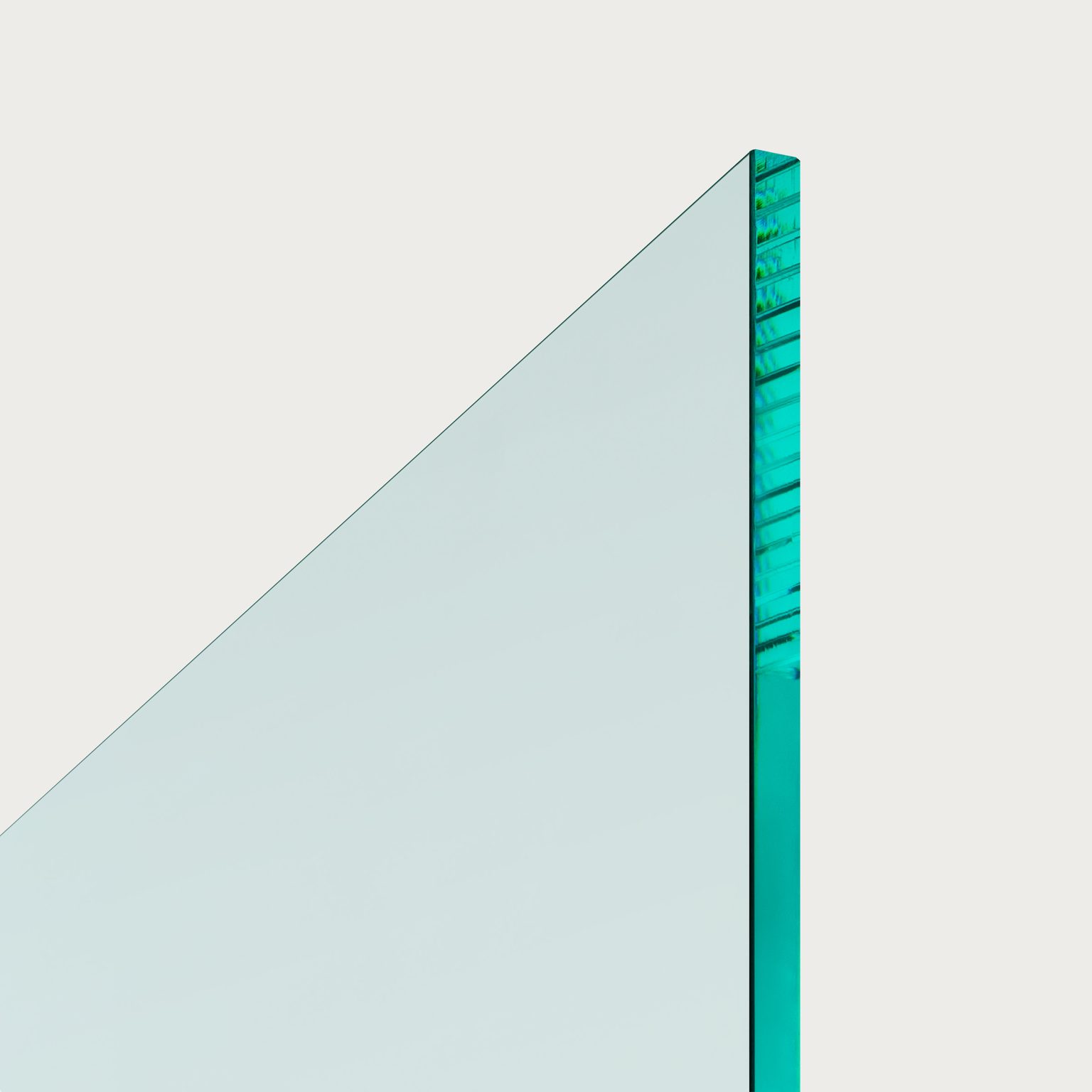 Monolithic Tempered Glass 39.75 in. (1009mm) Height - 1/2 in. (12 mm ...